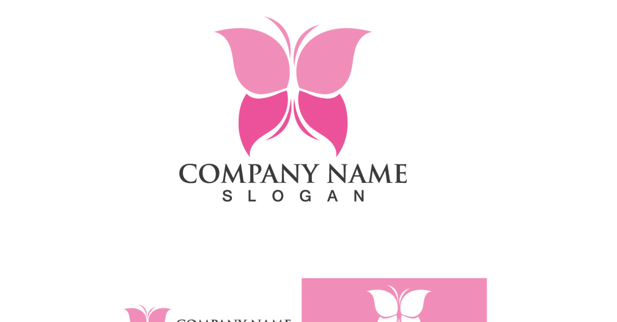 Butterfly Wing Logo And Symbol Vector Template Design V34