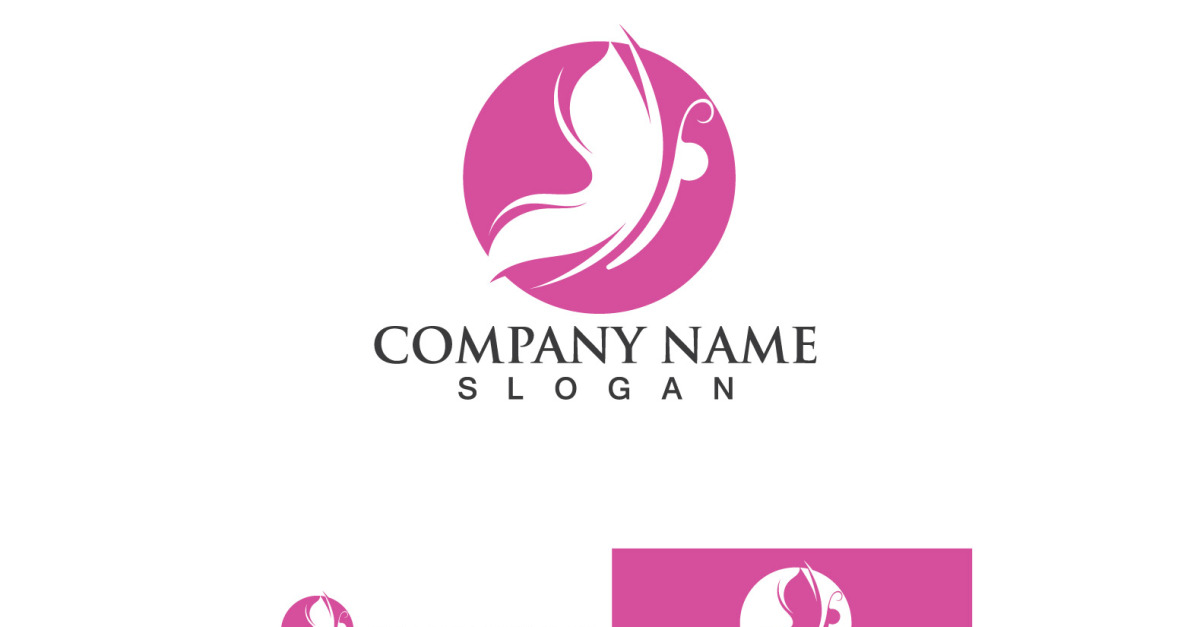 Butterfly Wing Logo And Symbol Vector Template Design V36