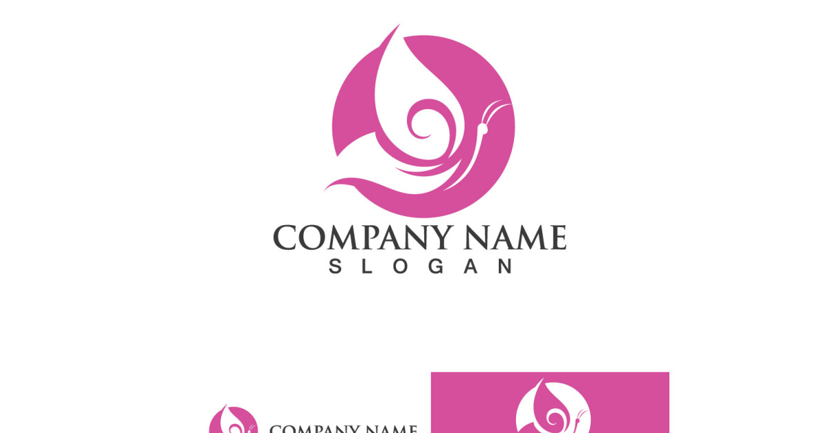 Butterfly Wing Logo And Symbol Vector Template Design V44