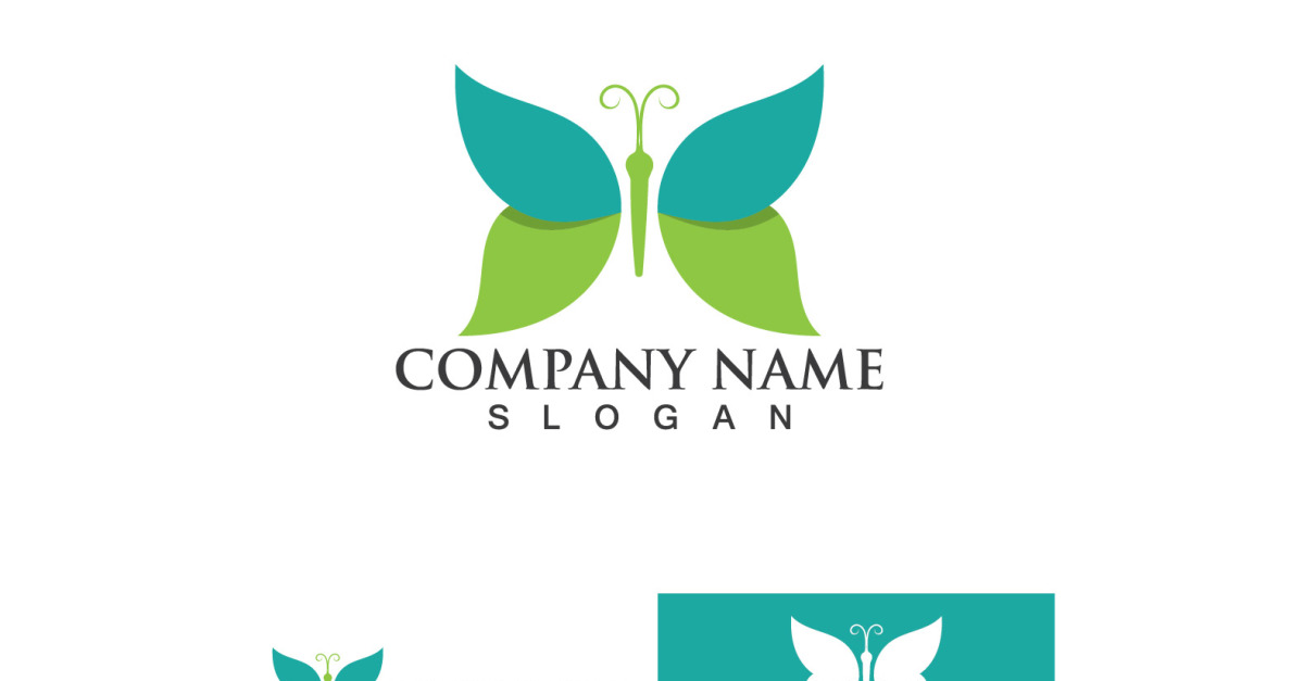 Butterfly Wing Logo And Symbol Vector Template Design V48