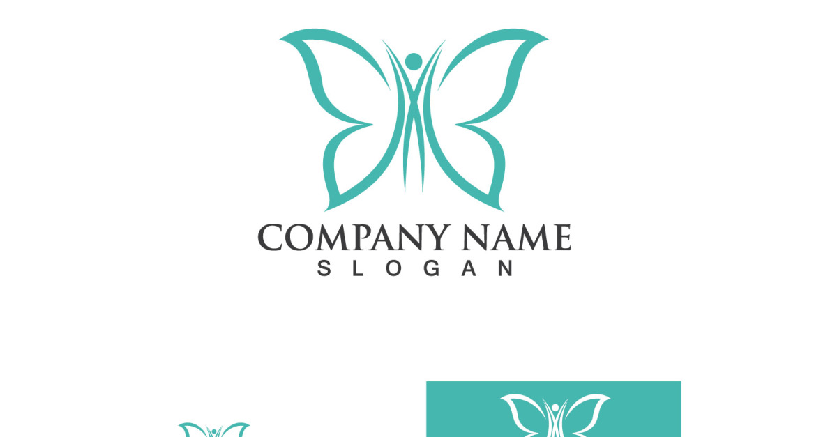 Butterfly Wing Logo And Symbol Vector Template Design V51