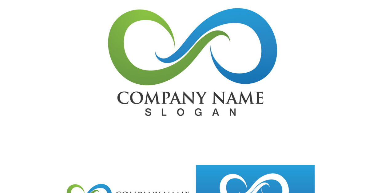 Infinity Loop Logo Vector Template Design V8