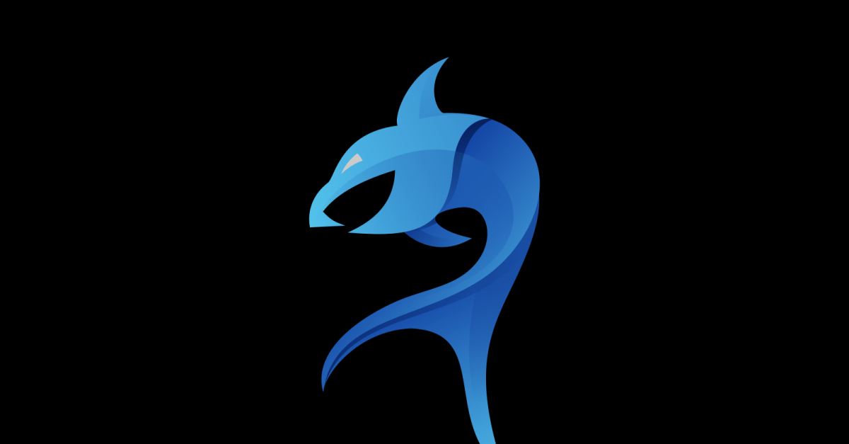Blue shark gradient logo template #279707 - TemplateMonster