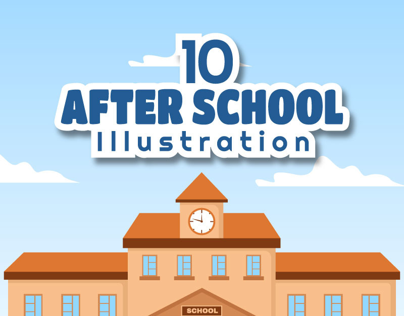 10 Students After School Illustration - TemplateMonster