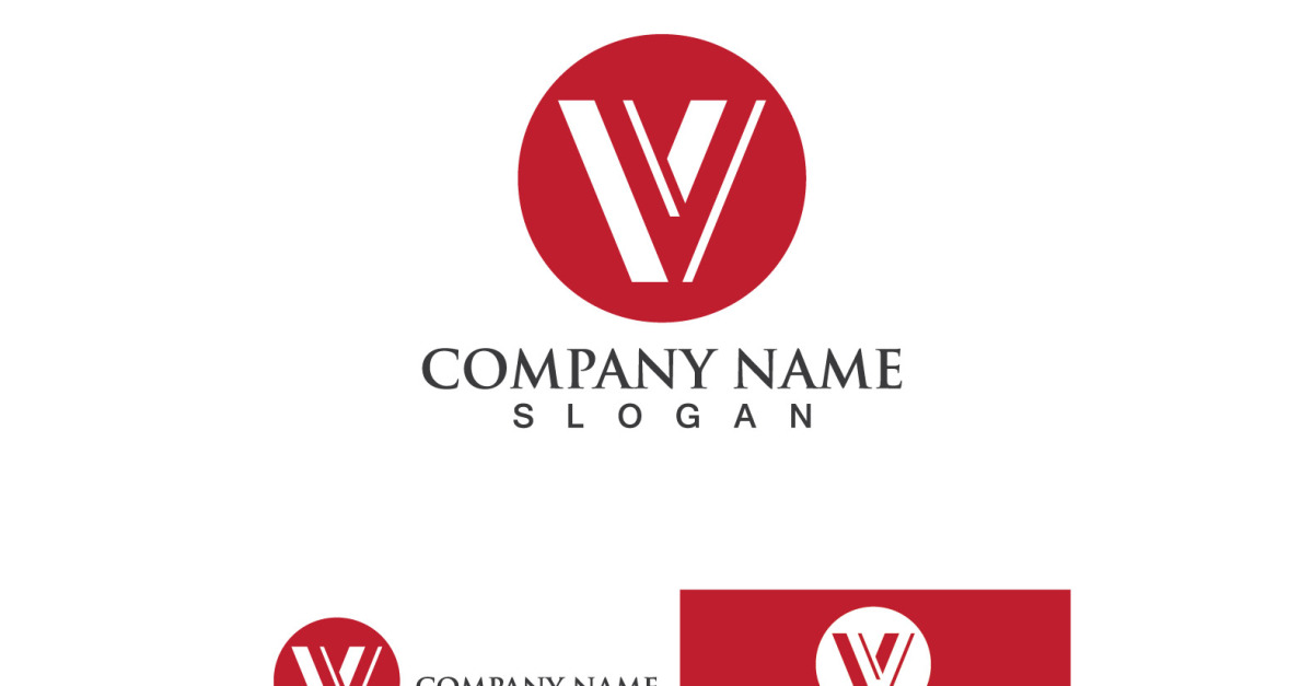 V Logo And SYmbol Vector Template Design V19