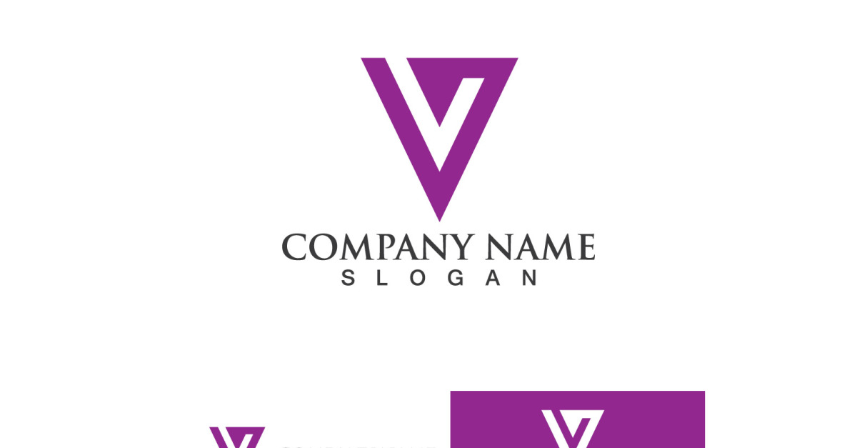 V Logo And SYmbol Vector Template Design V7