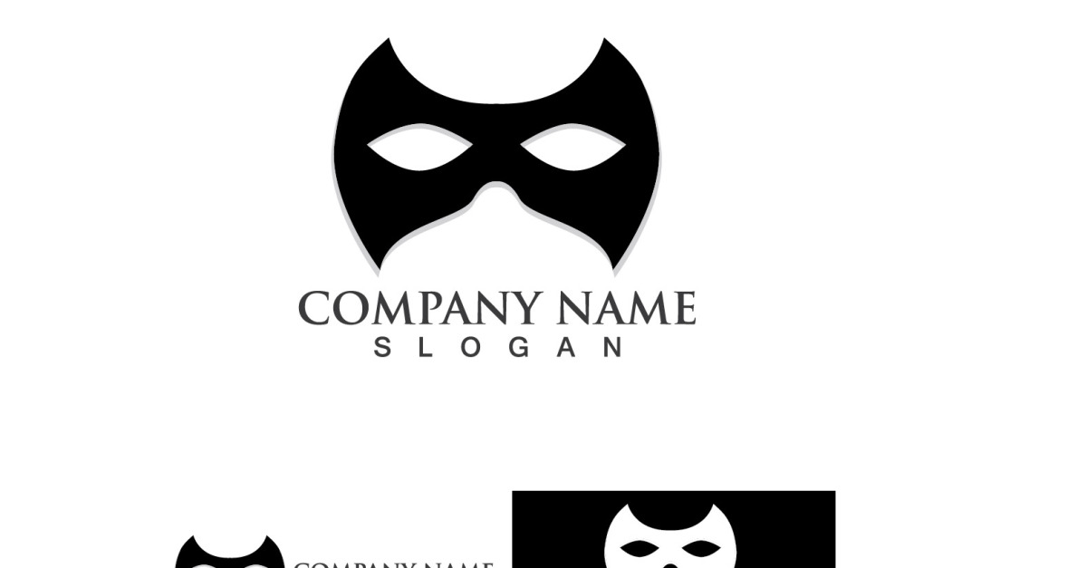 Mask Logo And Symbol Vector Design Template 10