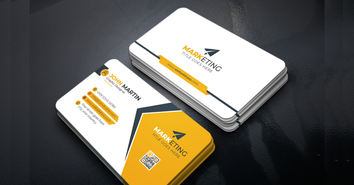 Clean Simple Minimalist Business Card Template Layout