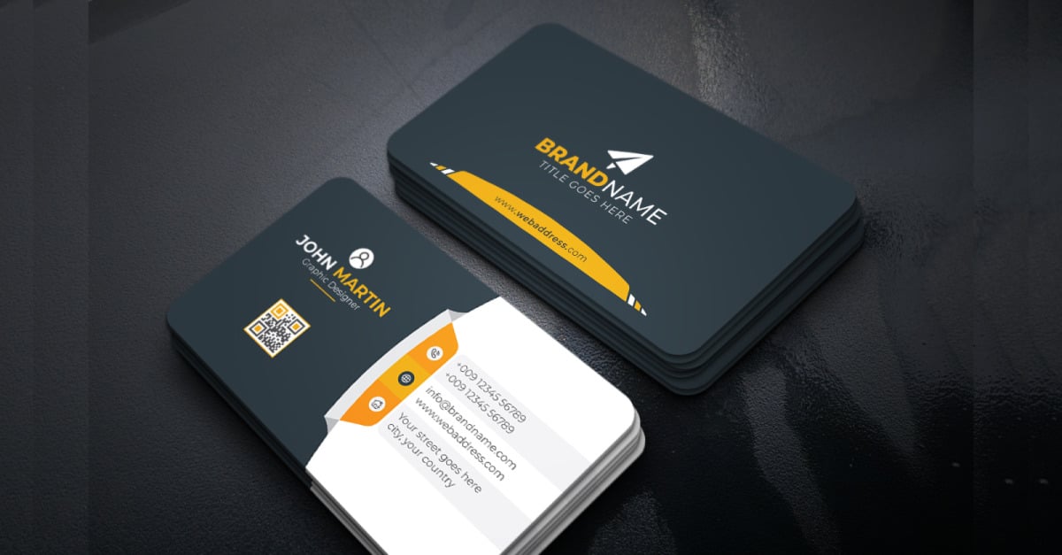 Plantilla de diseño de tarjeta de presentación minimalista con diseño ...