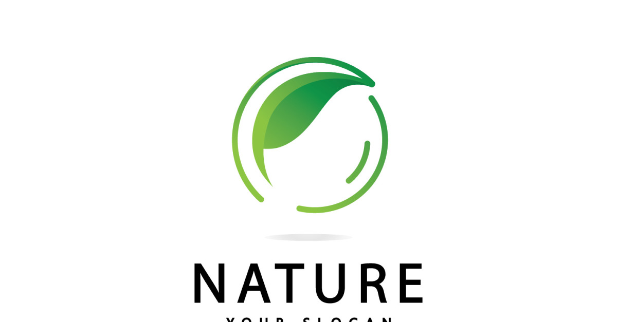 Doğa logo şablonu. Vektör çizim. V5 #280263 - TemplateMonster
