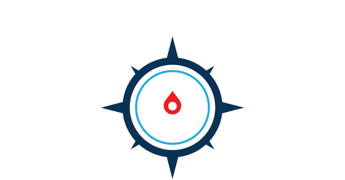 Pusula logo şablonu. Vektör çizim. V5 - TemplateMonster