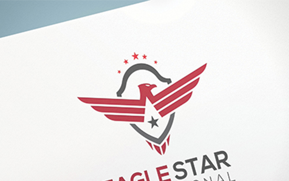 Minimal Eagle Star Logo Template #280548 - TemplateMonster
