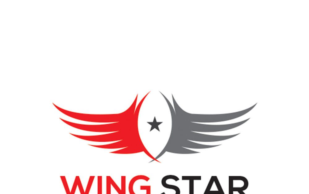Modern Wing Star Logo Template #280565 - TemplateMonster