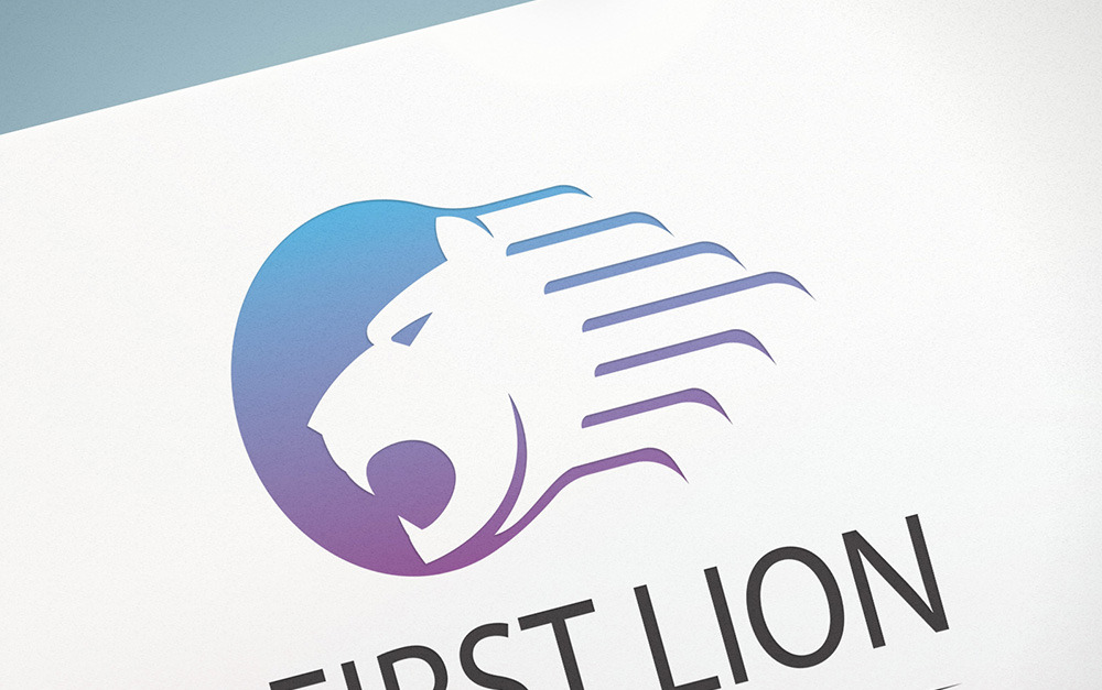 Mordant First Lion Logo Template #280550 - TemplateMonster