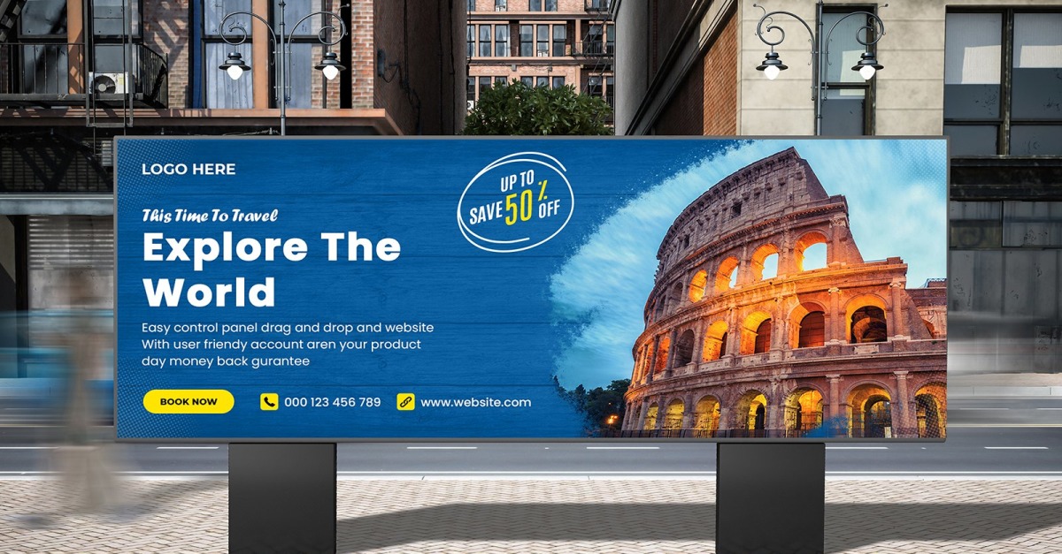 广告牌广告产品样机 #280690 - TemplateMonster