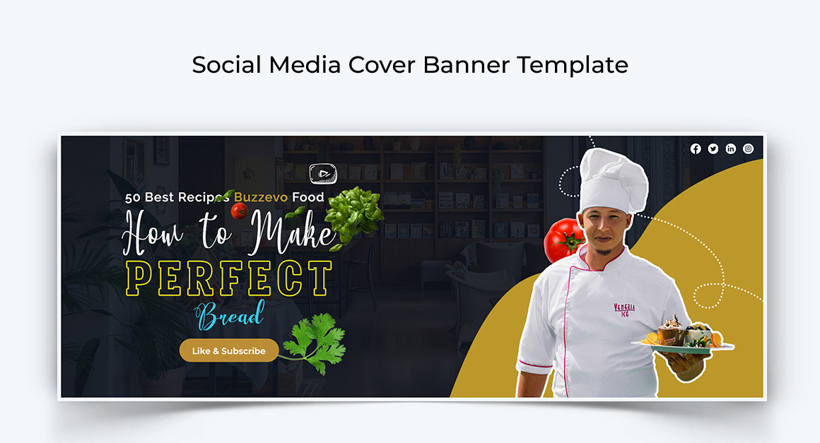 Chef Cooking Facebook Cover Banner Design-04