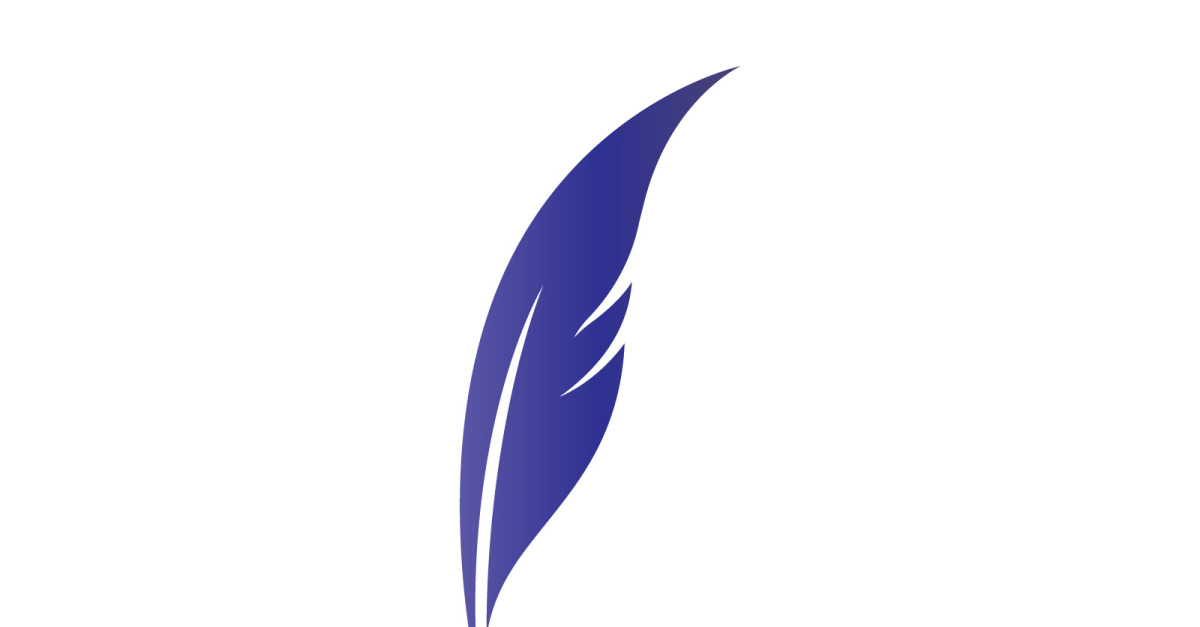 Tüy logo şablonu. Vektör çizim. V1 #281011 - TemplateMonster