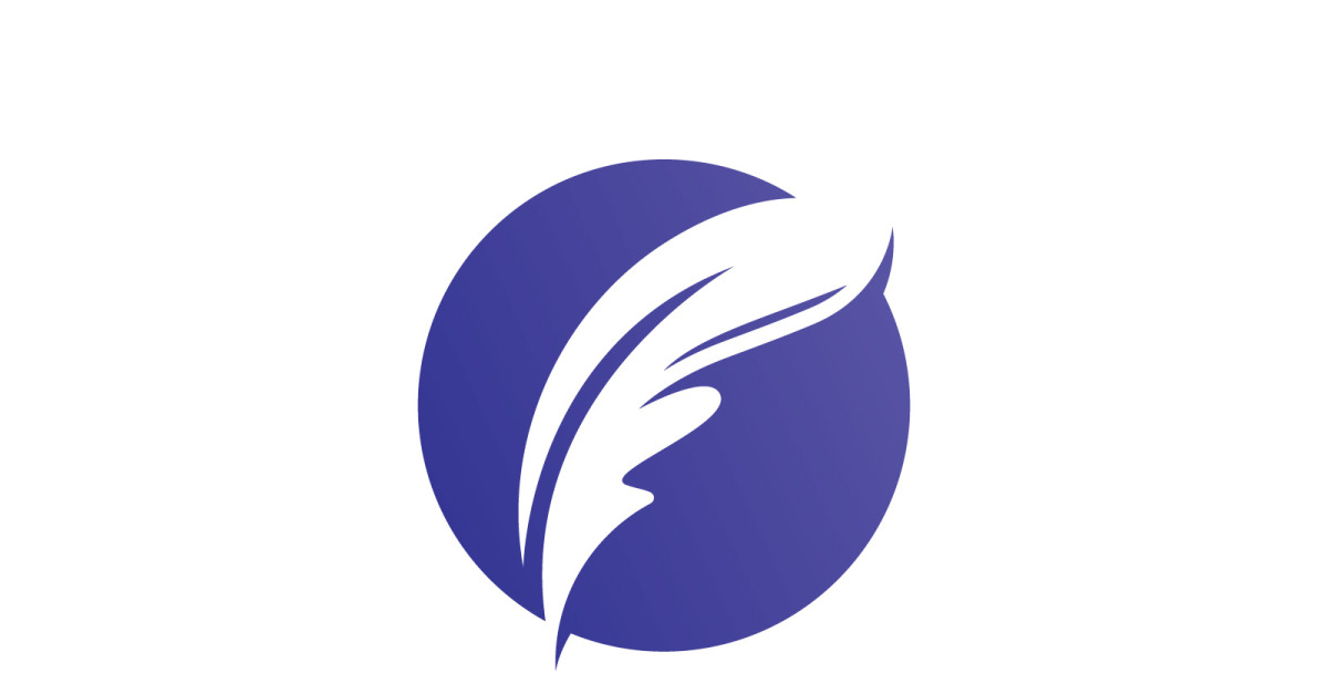 Tüy logo şablonu. Vektör çizim. V7 #281017 - TemplateMonster