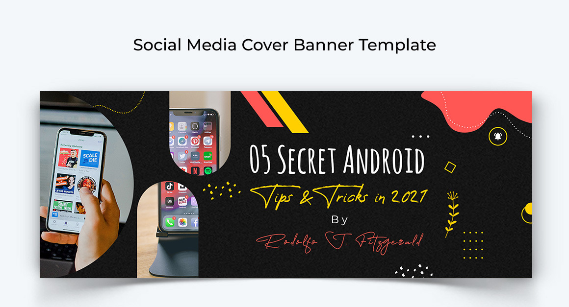 Mobile Tips Facebook Cover Banner Design-004