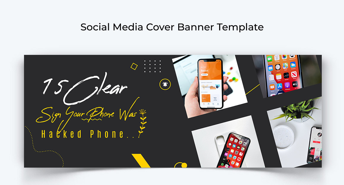 Mobile Tips Facebook Cover Banner Design-009