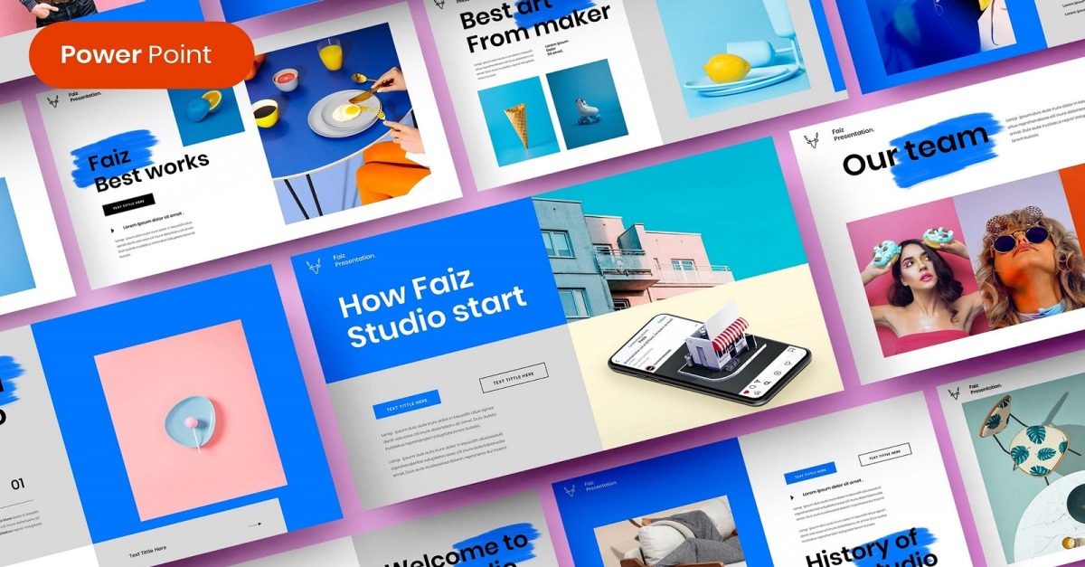 Faiz – Busines PowerPoint Template #281463 - TemplateMonster