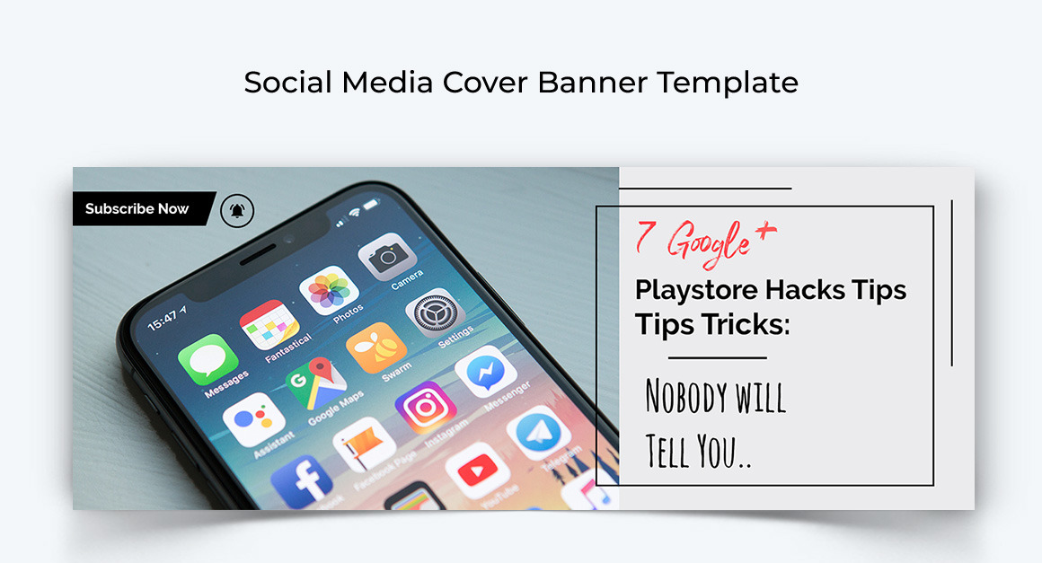 Mobile Tips Facebook Cover Banner Design-016