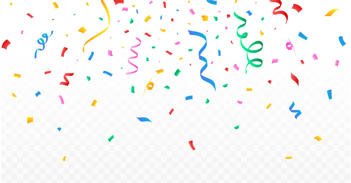 Colorful Confetti Falling Background - TemplateMonster