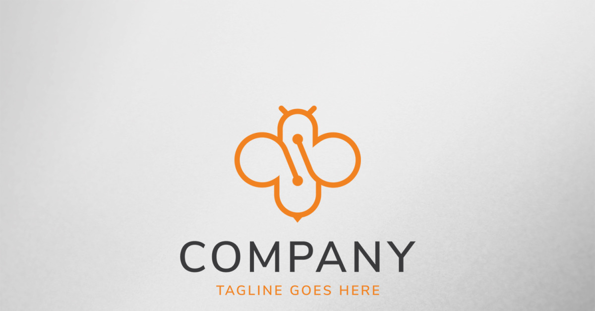 Infinity Tech Bee Logo Template Design - TemplateMonster