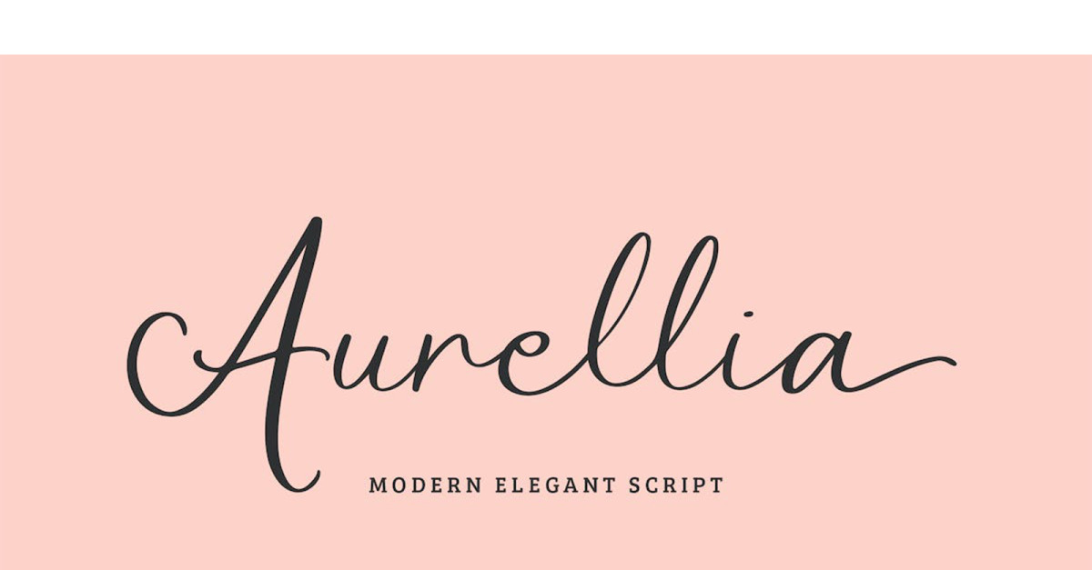 Police de script moderne élégante Aurellia - TemplateMonster