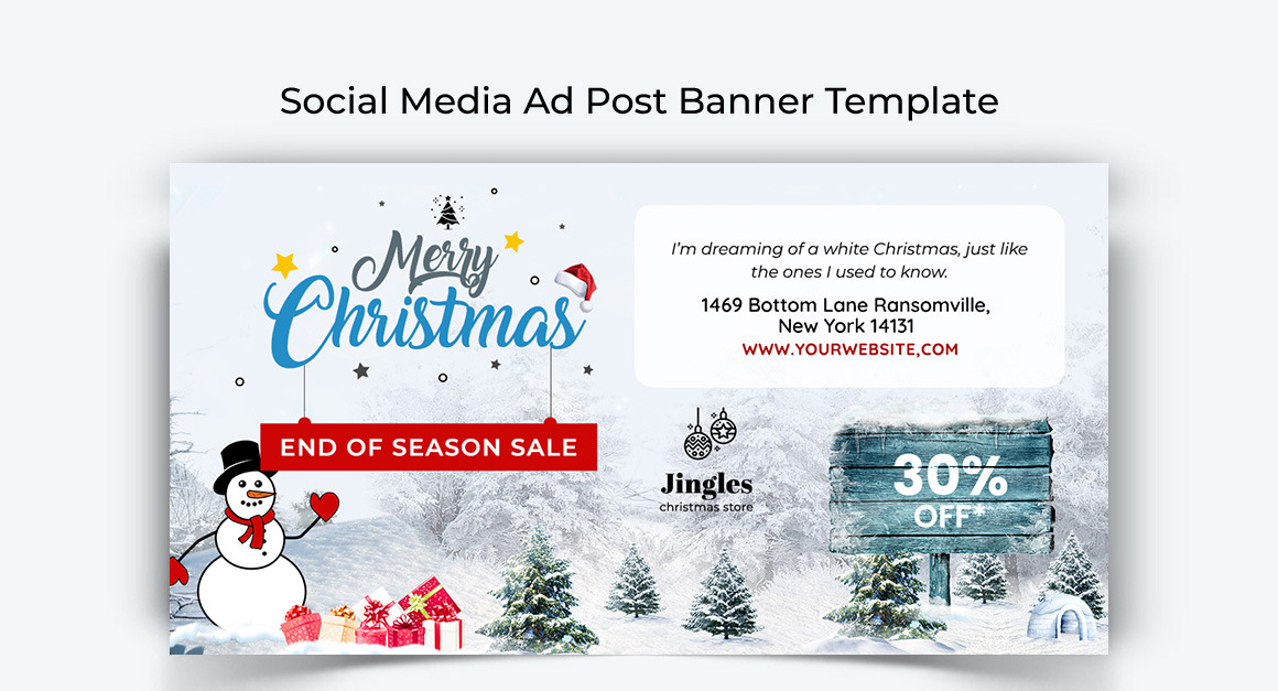 Christmas Offers Facebook Ad Banner Design-16