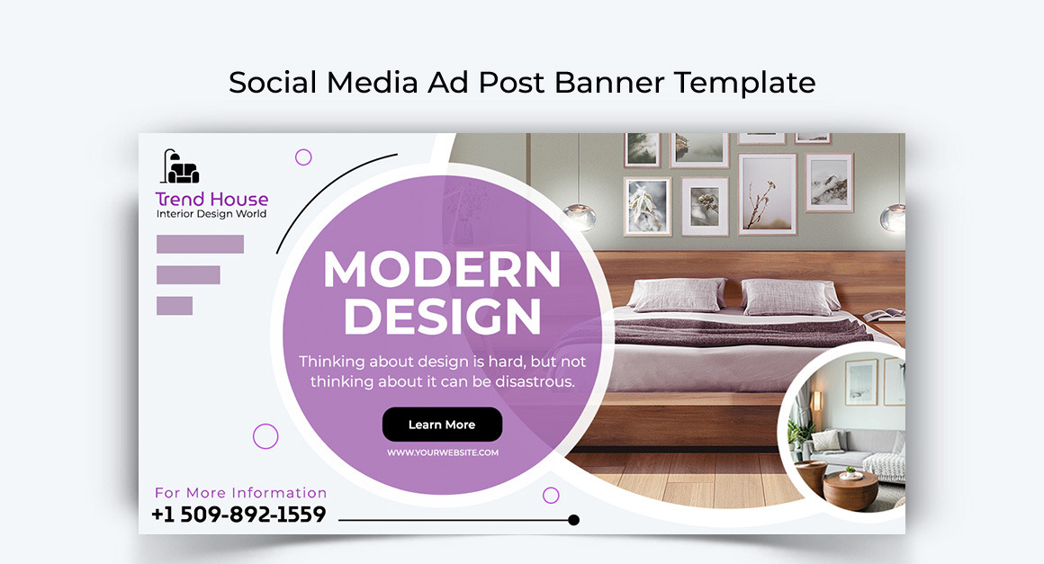 Interior Facebook Ad Banner Design-12 - TemplateMonster