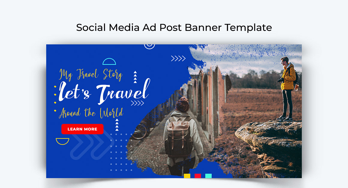 Travel Facebook Ad Banner Design-12 #282726 - TemplateMonster