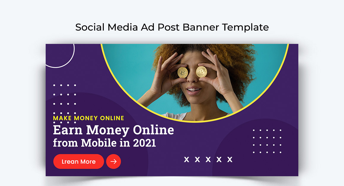 Online Money Earnings Facebook Ad Banner Design-015