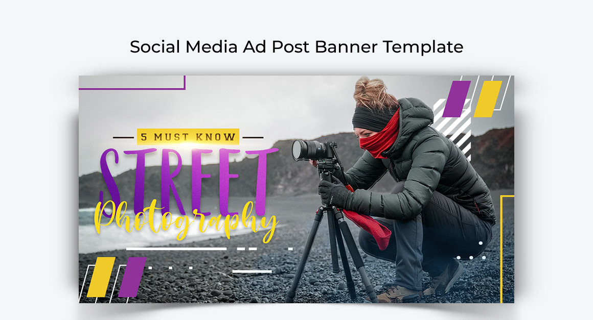 Photography Facebook Ad Banner Design-013 - TemplateMonster