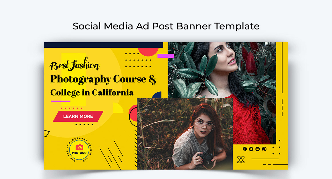 Photography Facebook Ad Banner Design-021 - TemplateMonster