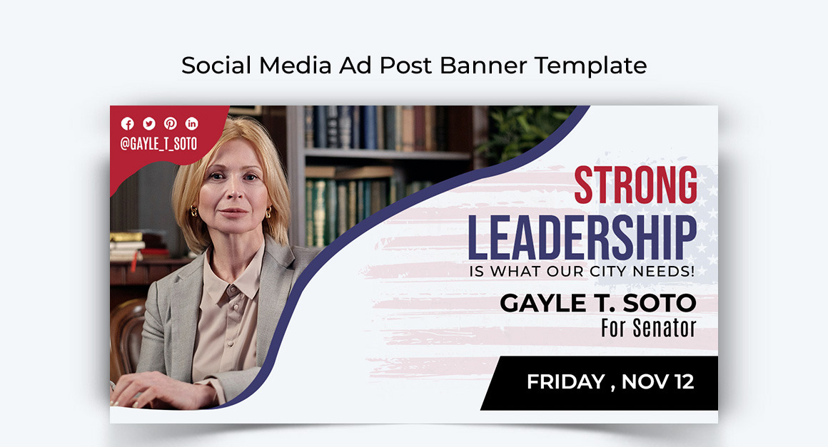 Political Campaign Facebook Ad Banner Design-009