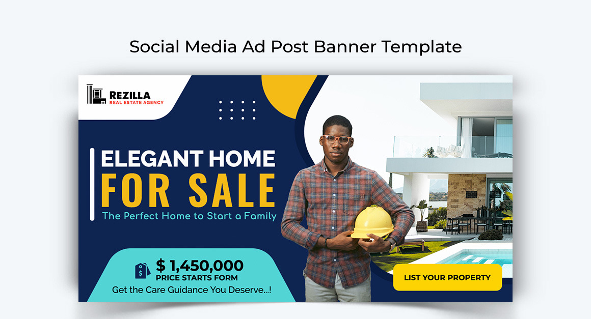 Real Estate Facebook Ad Banner Design-011 - TemplateMonster