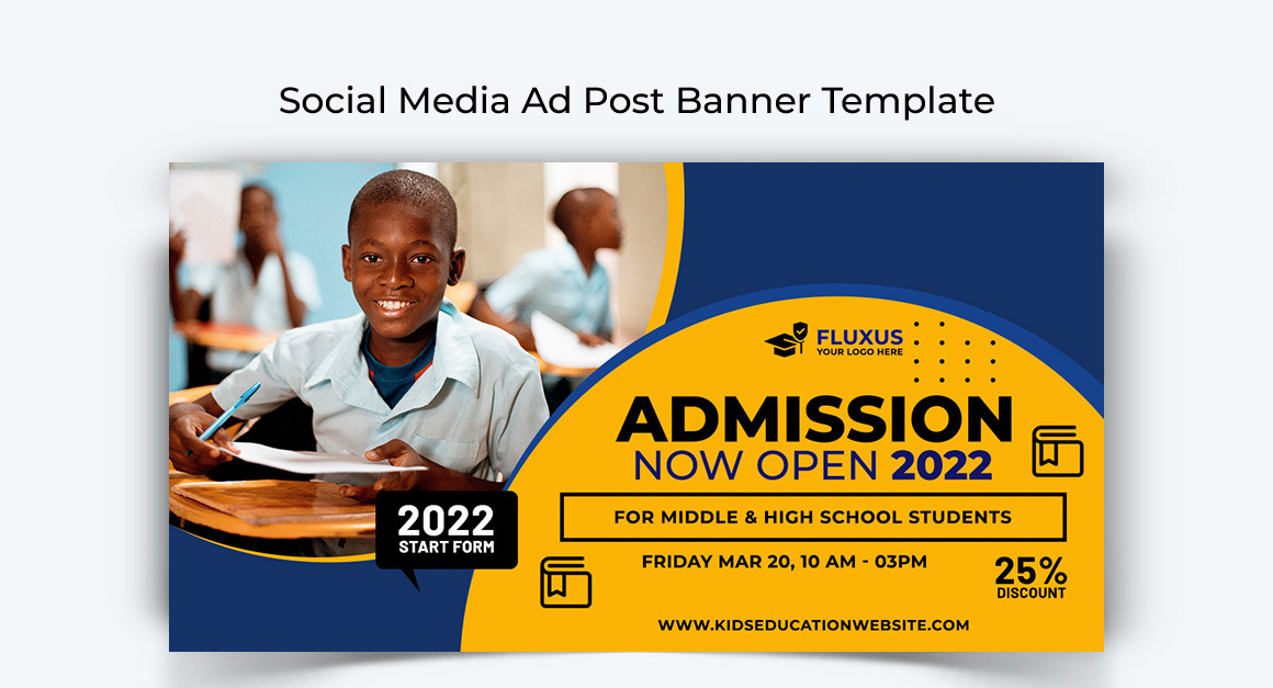 School Admission Facebook Ad Banner Design-014
