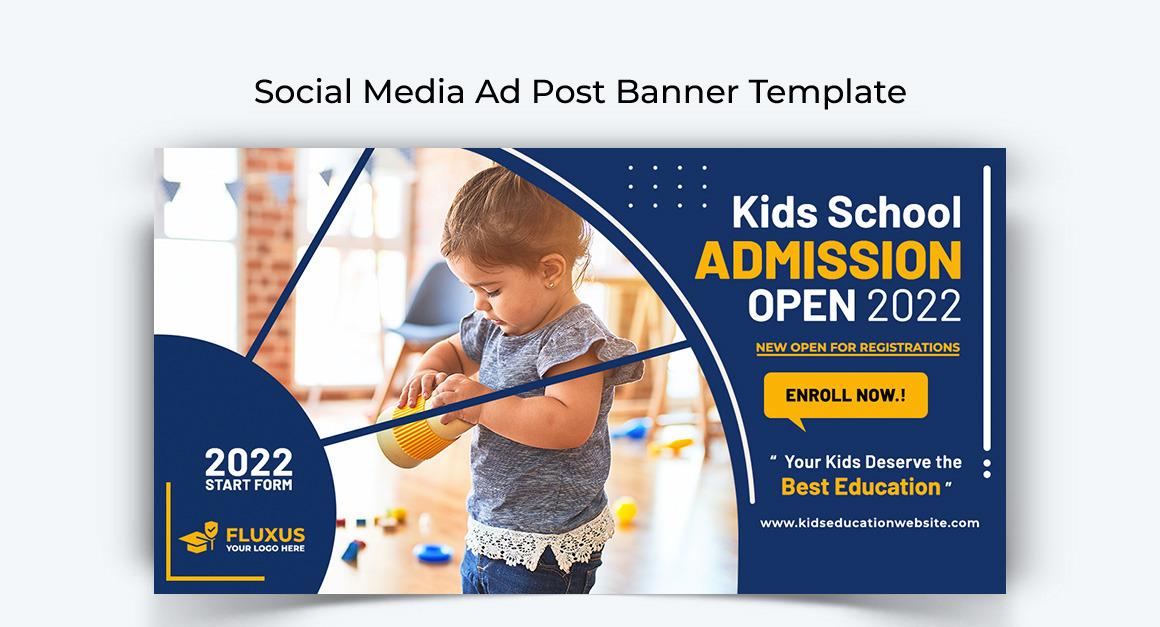 School Admission Facebook Ad Banner Design-015