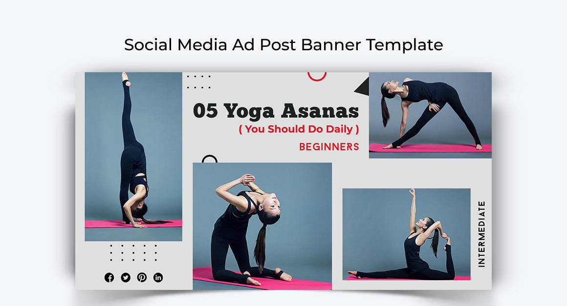 Yoga and Meditation Facebook Ad Banner Design-016