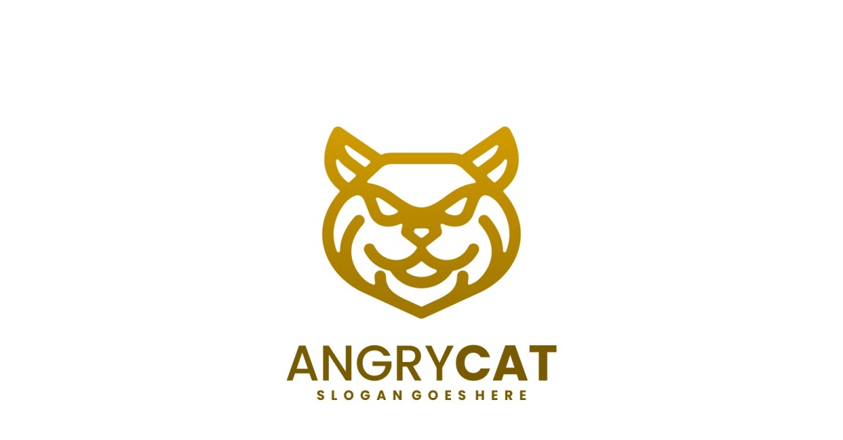 Angry Cat Logo Angry Cat Logo Or Symbol Design, Sport Infographic Team