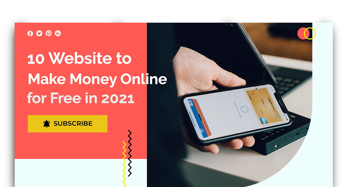 Online Money Earnings YouTube Thumbnail Design Template-07