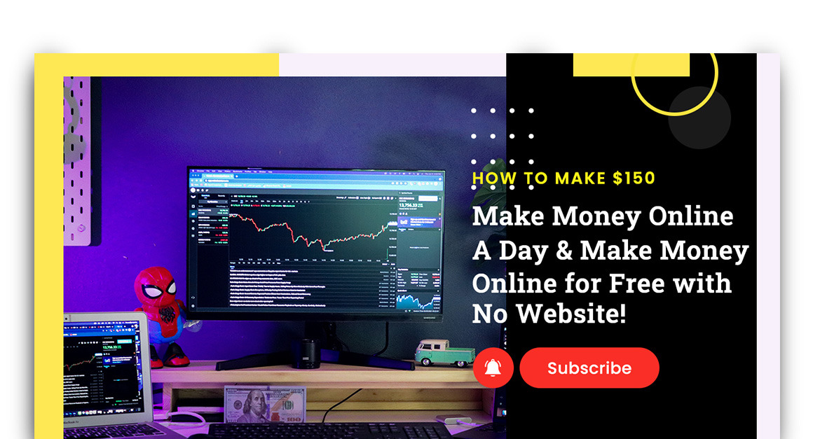 Online Money Earnings YouTube Thumbnail Design Template-20