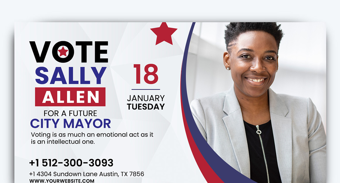 Political Campaign YouTube Thumbnail Design Template-12