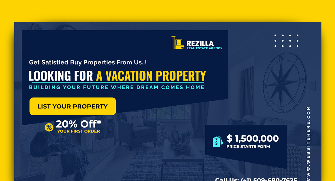 Real Estate YouTube Thumbnail Design Template-17