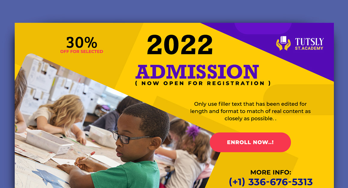 School Admission YouTube Thumbnail Design Template-10