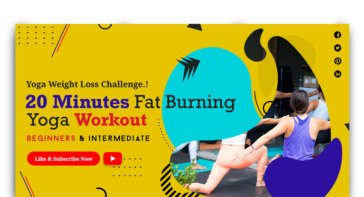 Yoga and Meditation YouTube Thumbnail Design Template-02