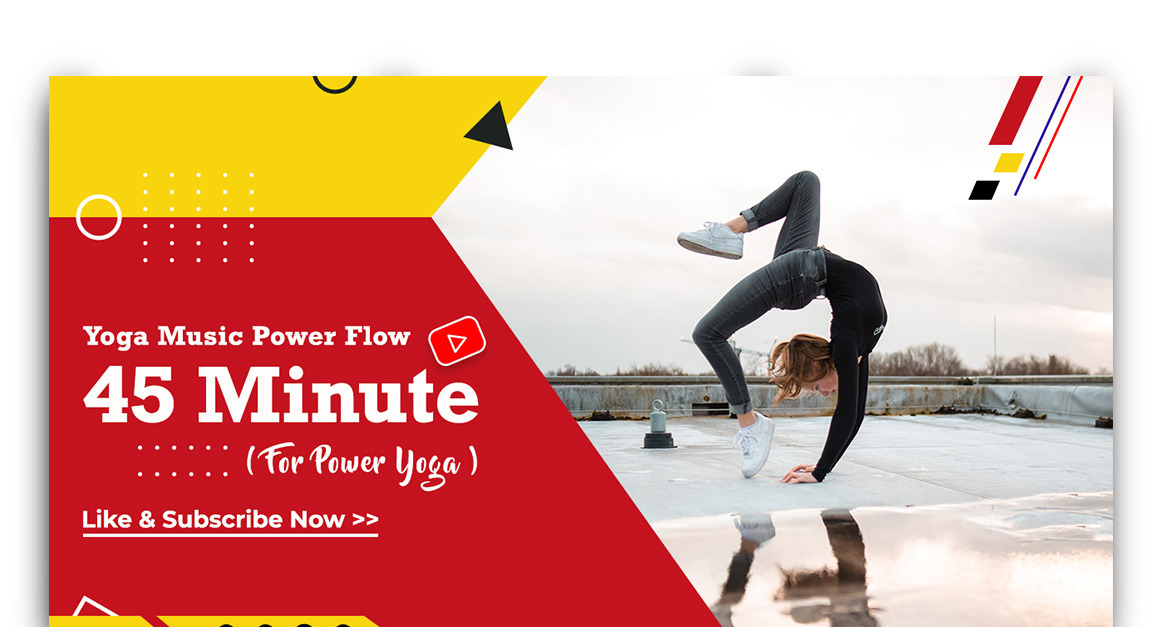 Yoga and Meditation YouTube Thumbnail Design Template-04