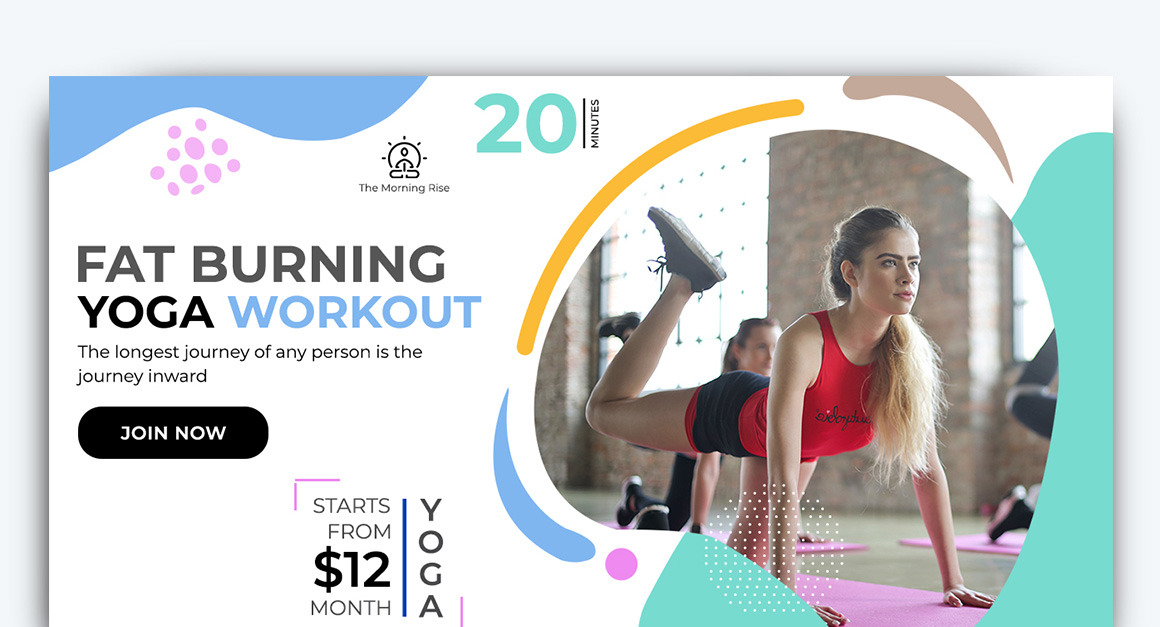 Yoga and Meditation YouTube Thumbnail Design Template-20