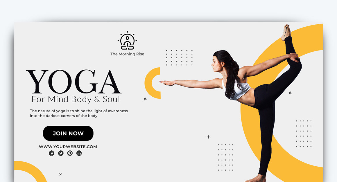 Yoga and Meditation YouTube Thumbnail Design Template-23